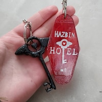 Hazbin Hotel Key Chain Hazbin Hotel Room Key - Etsy Canada