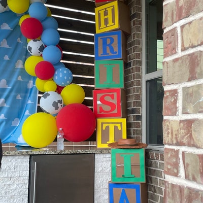 ABC Blocks , Letter Blocks , Alphabet Blocks Party Decorations ,large ...