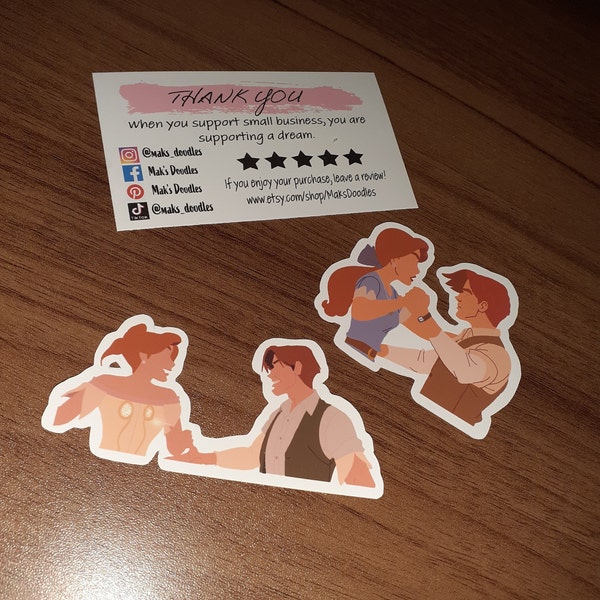 Anastasia & Dimitri Vinyl Sticker - Version 2 - Etsy