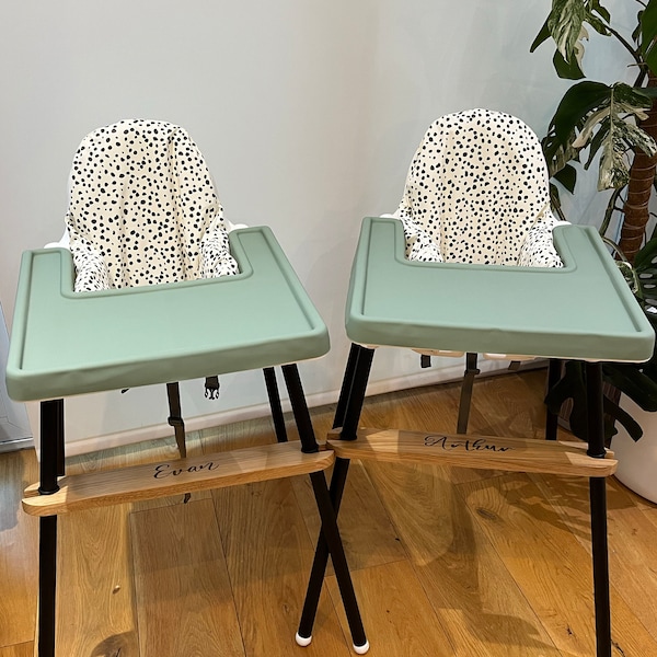 Wipeable Cushion Cover for IKEA Antilop Highchair - Dots on White - Etsy