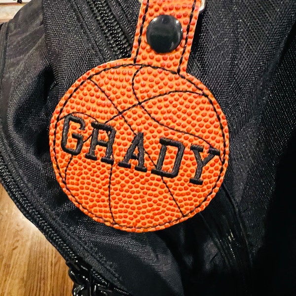 Basketball Keychain, Basketball Team Key Fob, Basketball Accessory ...