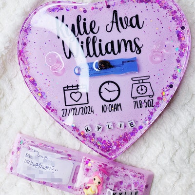 Resin Baby Keepsake, Baby Detail Frame, Umbilical Ornament, New Baby ...