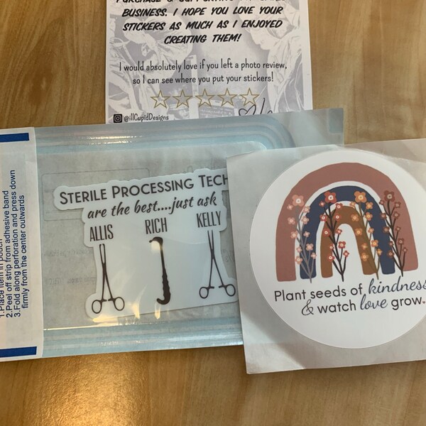 Waterproof Sterile Processing Tech Sticker • Central Sterile Processing ...
