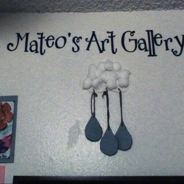 Personalized Art Gallery Wall Decal - Kids Playroom Decal - Art Gallery ...