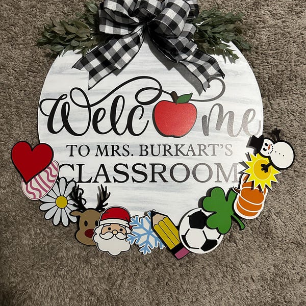 Classroom Door Decor | Interchangeable Sign | Classroom Welcome ...