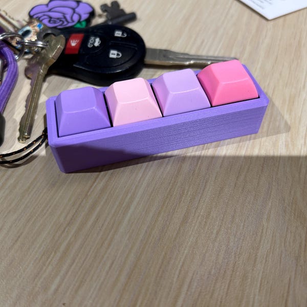 Mechanical Switch Clicky Fidget Pastel Rainbow Th W/ Strap Keyboard ...