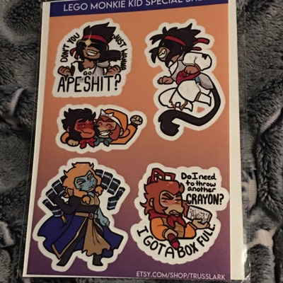 LMK Special Vinyl Sticker Sheet 4x6 Inch MK Wukong Macaque Azure Vinyl ...