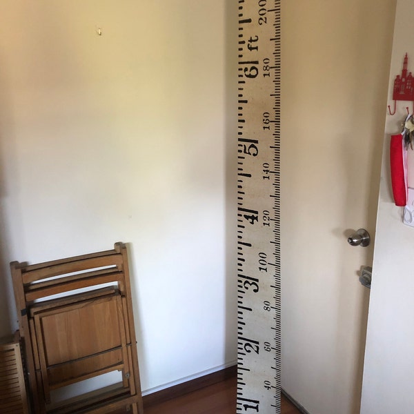 Height Chart ~ Vintage Inspired Tape Measure ~ Hanging ~ Ruler Growth ...