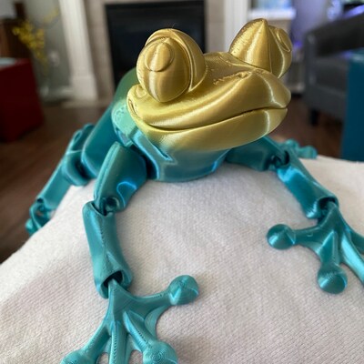 Cute Flexi Print-in-place Frog STL File for 3D Printing - Etsy