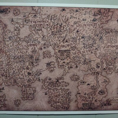 11 X 17 Vintage Runescape World Map Print - Etsy