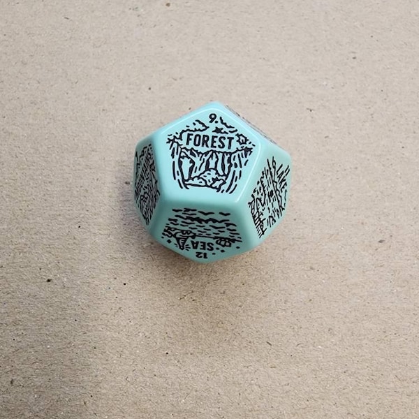 D&D Overworld Map Biome Dice | 30mm Acrylic Geography Generator | Giant ...