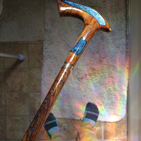 Resin Walking Cane | Antique Walking Cane | Palm Wood Walking Stick ...