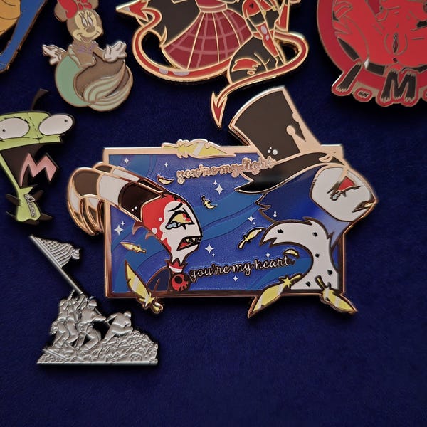 Helluva Boss Sleeping Prince Stolas 4.2’ Defect Pins|| Stolas Helluva ...