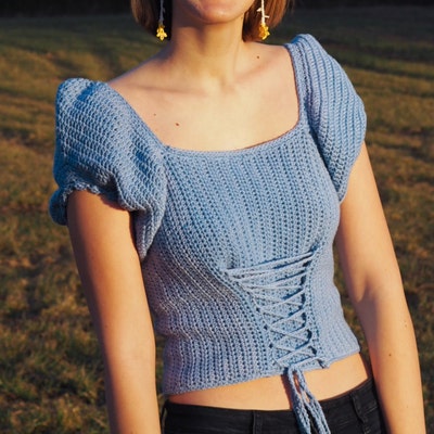 Cottagecore Picnic Top // FINISHED PRODUCT // Cottagecore Top, Crochet ...