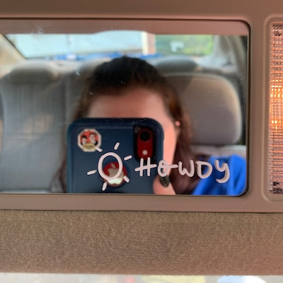 Howdy Car Sticker Cute Trendy Car Decal Mirror Car Sticker Cute Bumper ...