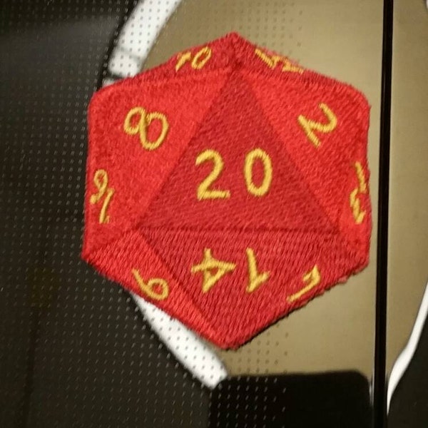 D-20 D&D Patch, Any Color Combo! Custom Made! F16 - Etsy
