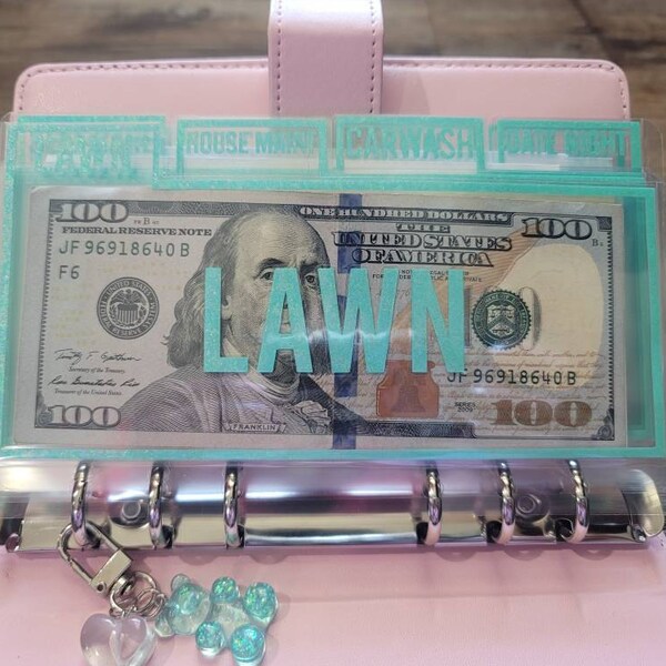 Wallet Cash Envelope Budget Wallet Envelopes Cash Wallet Tabbed Cash ...