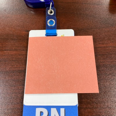 MSN RN Badge Buddy Pink/blue Vertical Heavy Duty With Conversion Table ...