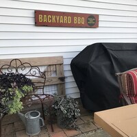 Backyard BBQ Sign, Custom Barbecue Sign, Grill Master Gift for BBQ ...