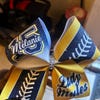 Custom Sublimated Logo Claw Print Cheer Bow Designed With Your Team ...