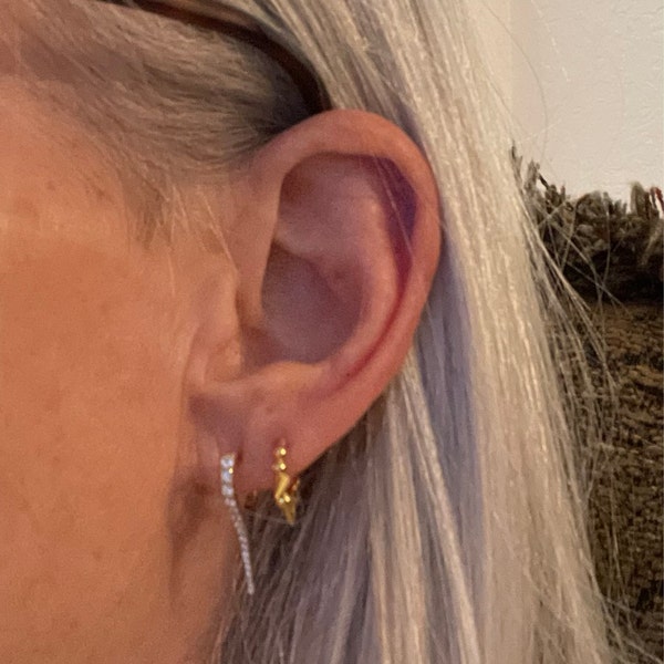 Pave Diamond Heart Necklace - Elongated Heart Necklace > 14k Gold ...