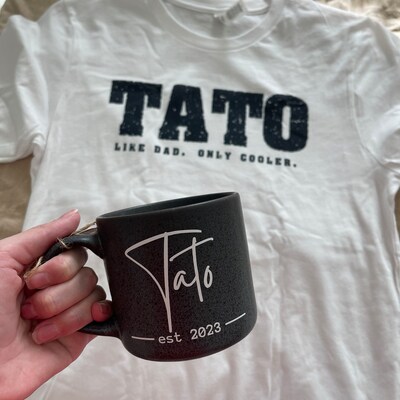 Dad Coffee Cup, Dad Mug, Dad Established 2022 2023 2024, New Dad Gift ...