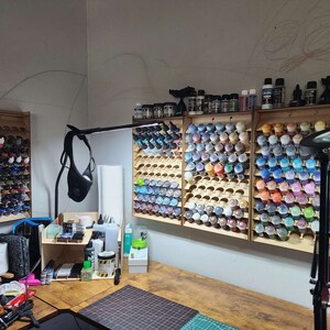 Wall Mounted Hobby Paint Storage Rack Vertical - Etsy