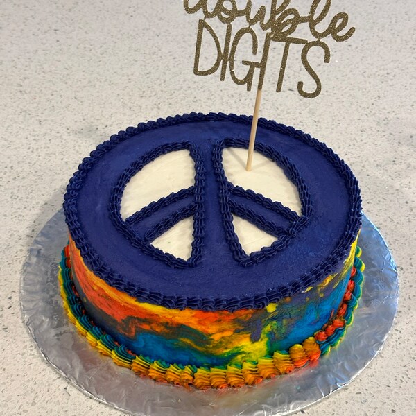 Peace Out 2023 Hello 2024 Cake Topper, Happy New Year Cake Topper, New ...
