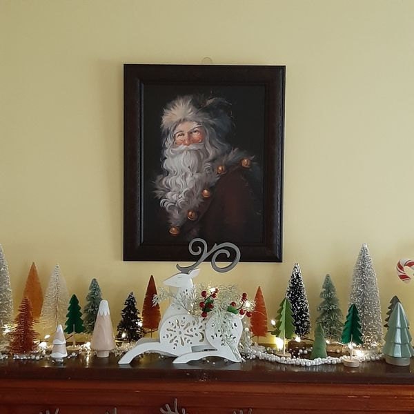 Father Christmas (woodland Santa) by Susan Comish 18x22 Santa Claus ...
