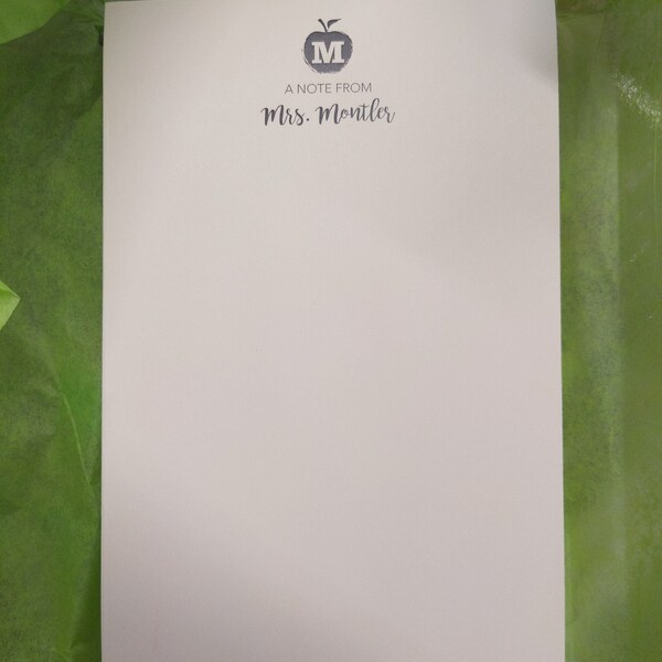 Teacher Gift, Personalized Notepads - Etsy