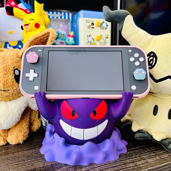 Gengar Nintendo Switch Stand 3D Printed | Pokémon Controller Holder ...