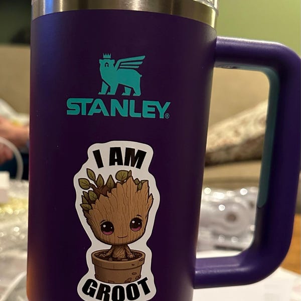 Little Groot | Sticker for Your Laptop | Fridge | Water Bottles and ...