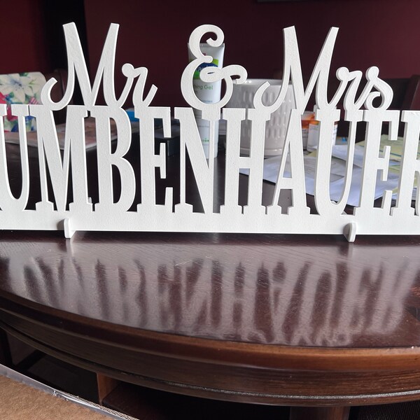 Custom Wedding Name Sign, Mr and Mrs Sign, Personalized Wedding Name ...