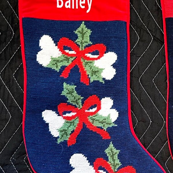 Personalized Needlepoint Christmas Stockings, Monogrammed Family Gifts ...