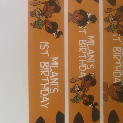 African American Bamm-bamm & Pebbles Cupcake Topper Printable Pebbles ...