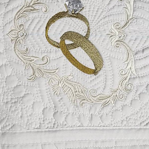 Wedding Monogram Blank Machine Embroidery Design - 10 Sizes - Etsy