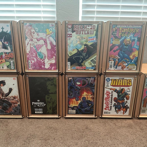 45 RPM Record Storage Box & Display Frame PLUS 3 Alpha Record Dividers ...