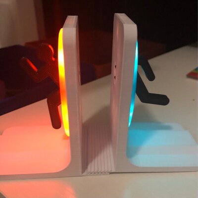 Pair of LED Light up Portal Bookends portal 2 Aesthetic and Stylish PC ...