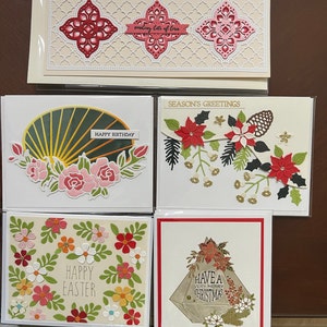 Lemon Tree Branch Card, Handmade Floral Lemon Greeting Card, Die Cut ...