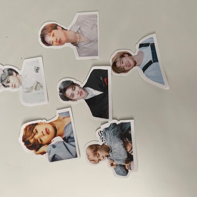 Seventeen SVT Stickers L Trading Photocards Freebie Stickers Die-cut ...