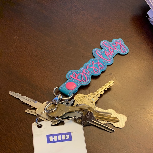 Boss Lady Keychain, Boss Lady Key Chain, Boss Lady Keyring, Boss Lady ...