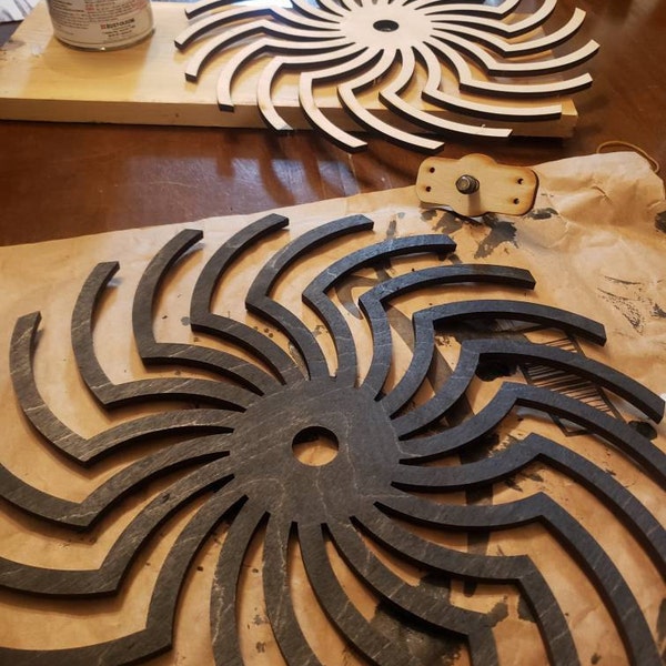 Kinetic Sculpture Rope Mechanism Laser Cut and Cnc Files Wall Art ...