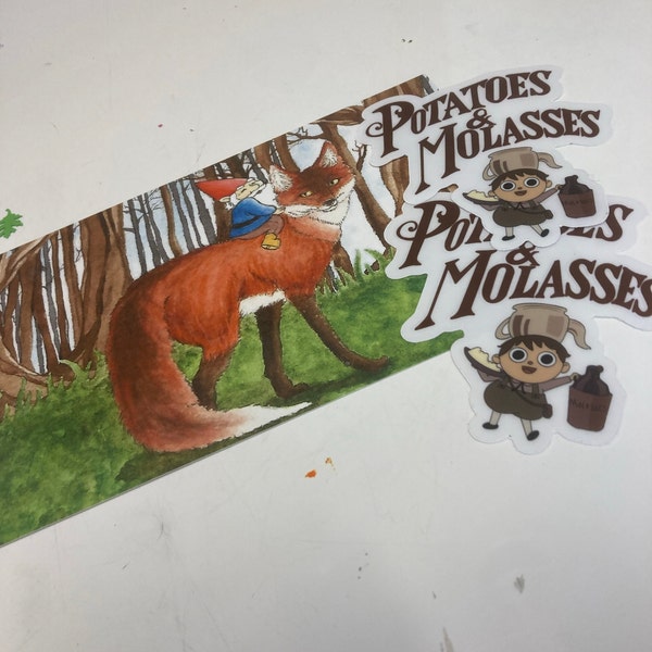 TWO Potatoes and Molasses Greg Stickers From Over the Garden Wall - Etsy