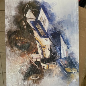 Kyle Busch Canvas Print NASCAR Room Art NASCAR Fan Gift | Etsy