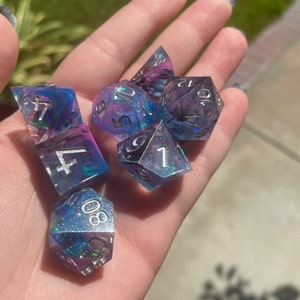 Cosmic Starlight DND Dice Galaxy Space Sharp Edge Dice - Etsy