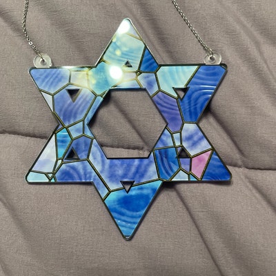 Star of David Window Ornament Jewish Star Home Decor Acrylic - Etsy