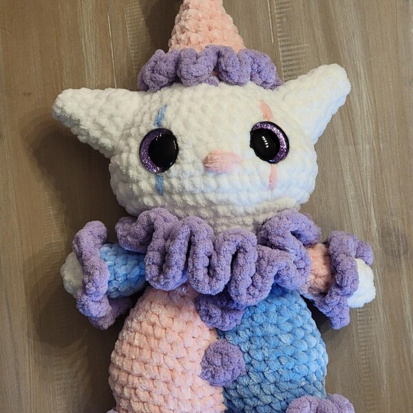 Crochet Jester Kitty and Bunny Pattern. Crochet Jester Bunny. Crochet ...