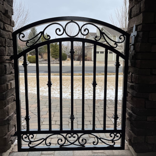 Decorative Metal Entry Gate - Custom to Fit 36" Wide Space! 40" Tall at ...