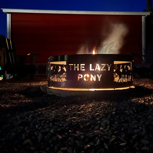 Personalized Heavy Duty Solid Fire Ring Wedding Gift - Etsy