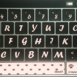 Black Cat Stickers Laptop Keyboard Cover Vinyl MacBook Keyboard Decal ...